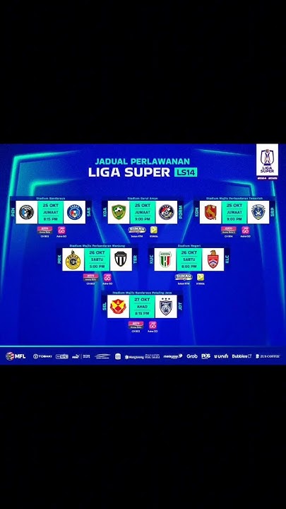 Liga Super Malaysia 2024-2025 LS14 | Jadual Perlawanan dan Siaran ...