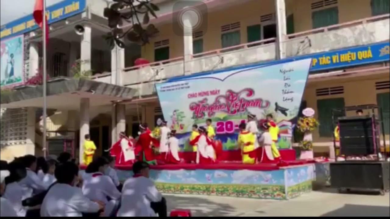 Trường THCS Thuỵ Xuân 7C mãi đỉnh - YouTube