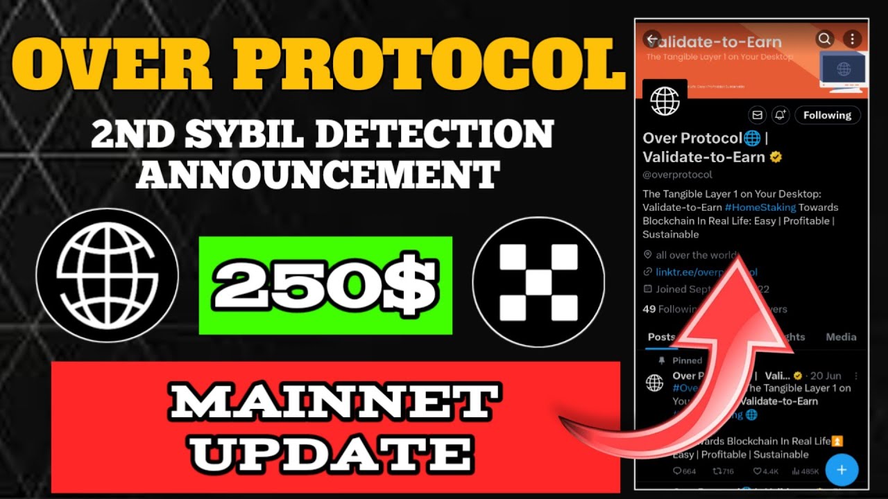 Over Wallet New Update | Over Protocol 2nd Sybil Detection | Over Protocol Mainnet Update - YouTube