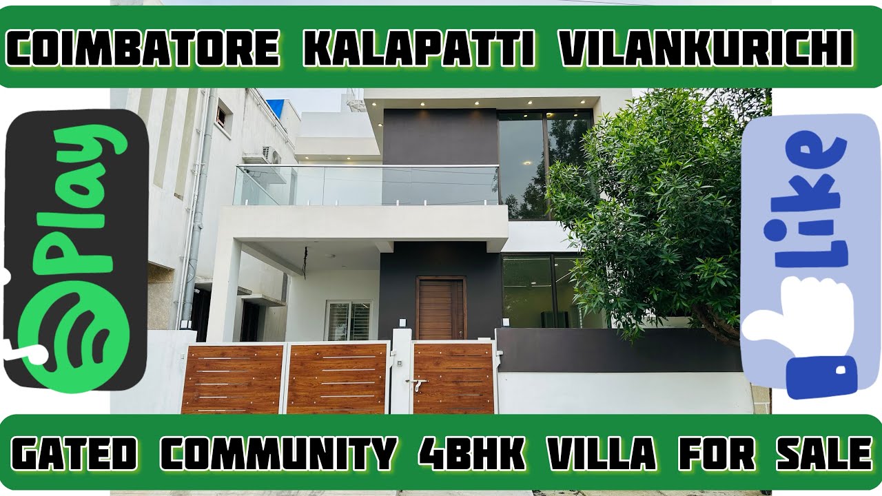 Own Construction Gated community Villa For Sale / Coimbatore Kalapatti ...