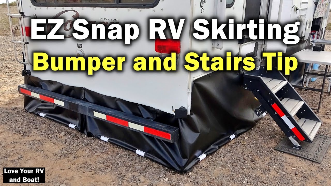 Bumper and Stairs Tip - EZ Snap RV Skirting - YouTube