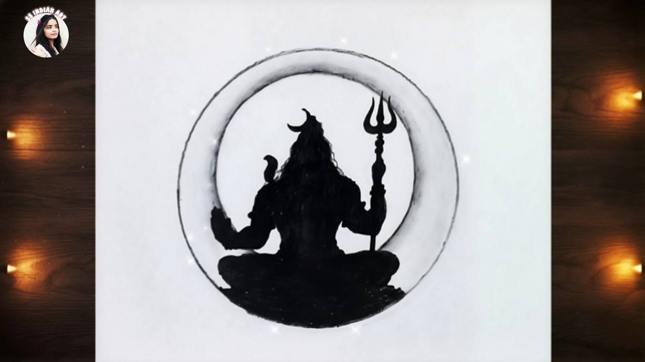 Mahadev Pencil Drawing(VERY EASY😱)| How to draw lord Shiva | Bholenath ...