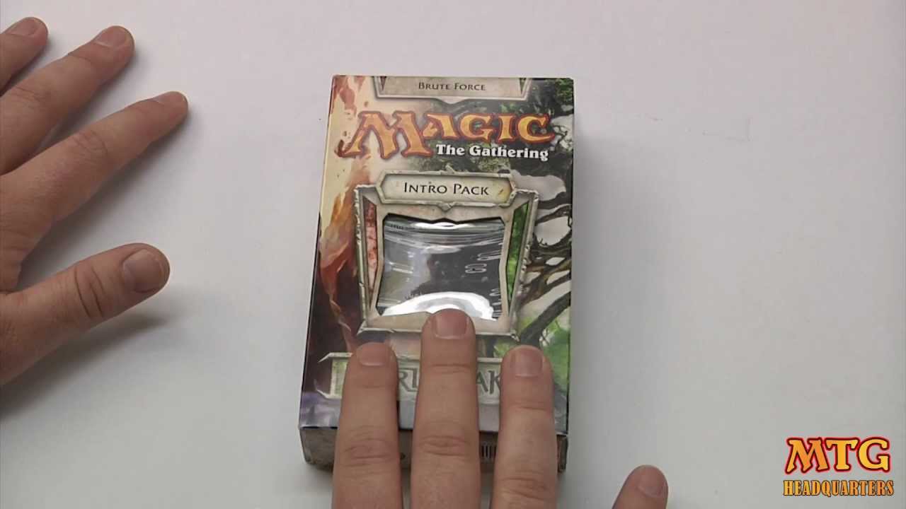 MTG Worldwake Intro Pack Brute Force Opening & Review - YouTube