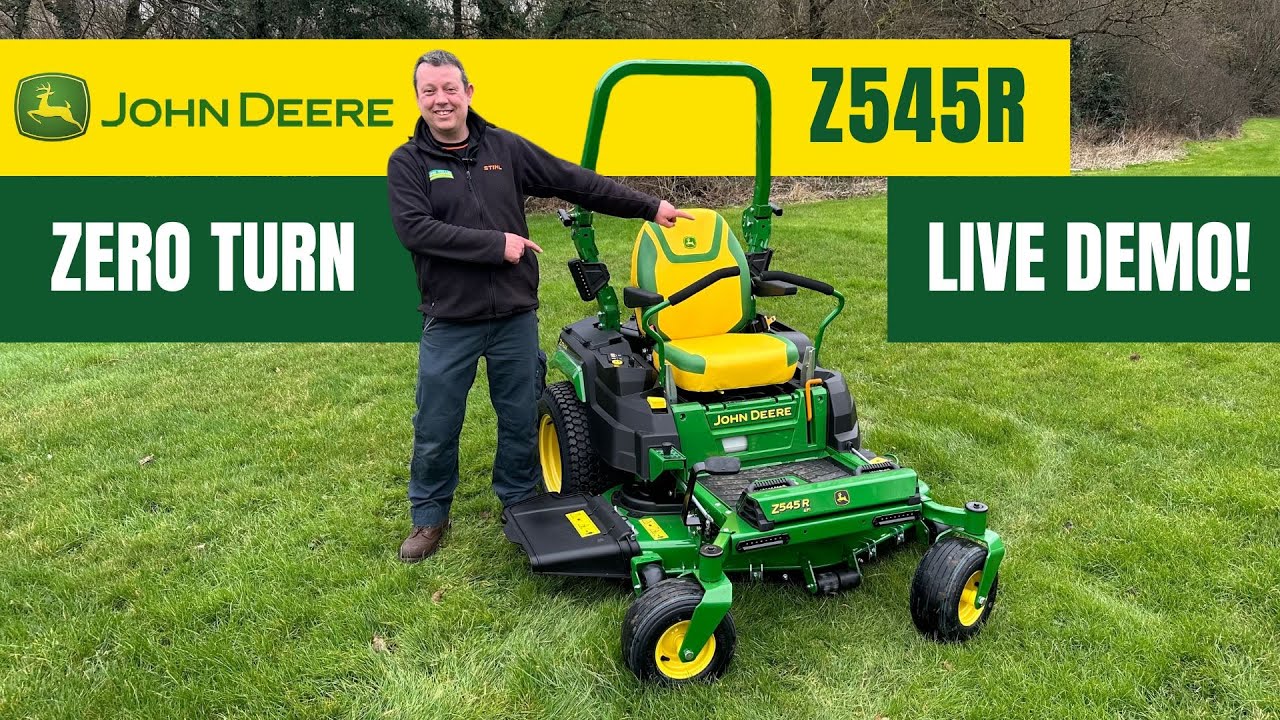 John Deere Z545R - THE Zero Turn you need in 2024 - FAQ's and live demo ...