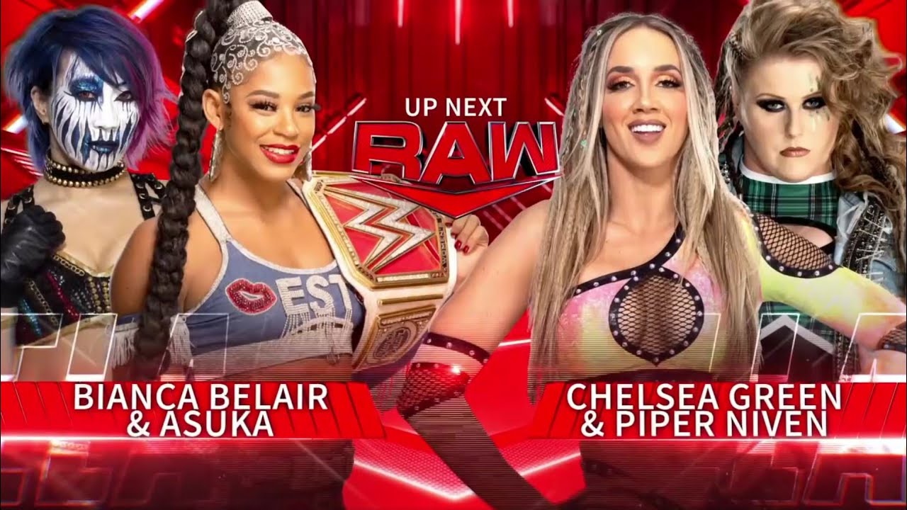 Bianca Belair And Asuka Vs Chelsea Green And Piper Niven Wwe Raw 20 03