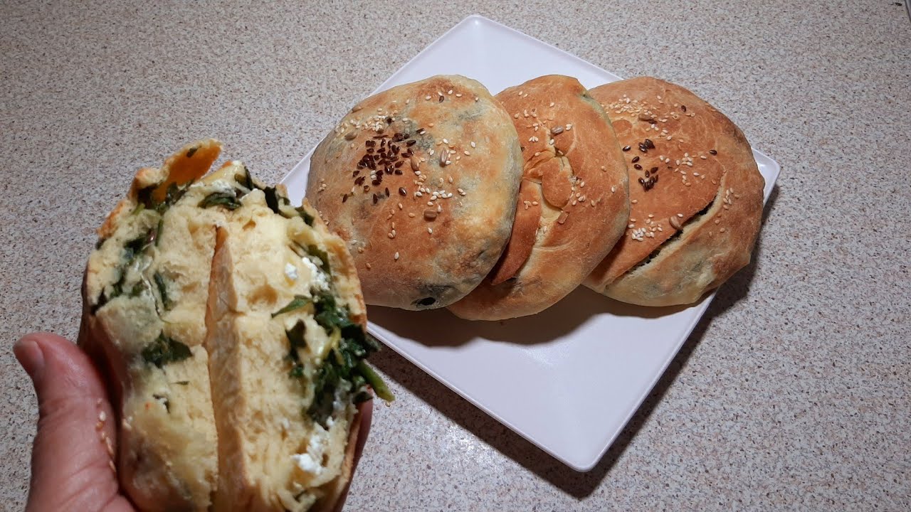 Pite te buta pambuk, te mbushura me spinaq e gjize ! - Spinach donuts ...