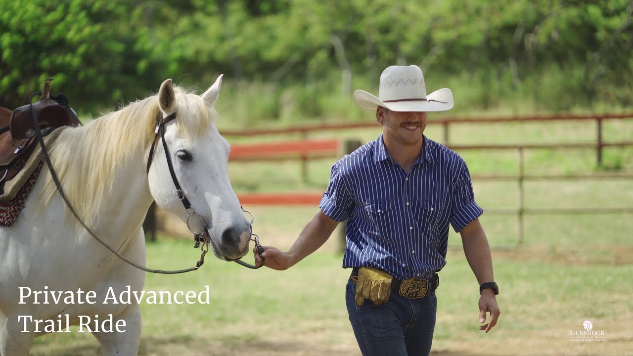 Gunstock Ranch - Advanced Trail Horseback Ride - YouTube