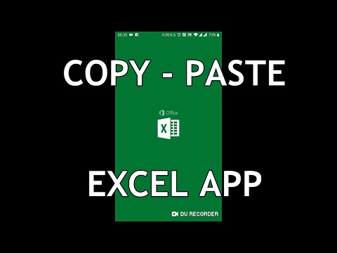 Excel on Mobile - How to Copy Paste or Fill Series