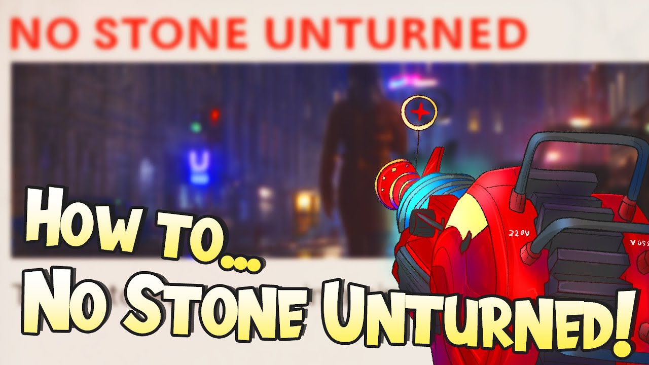 How to get the "No Stone Unturned" Calling Card in Die Maschine - Cold ...