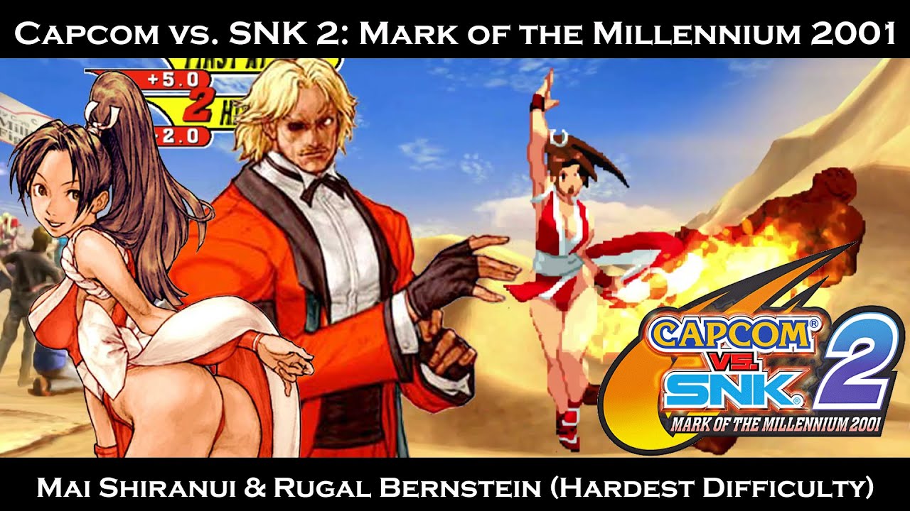 Capcom vs. SNK 2 - Mai Shiranui & Rugal Bernstein Playthrough (Hardest Difficulty) - YouTube