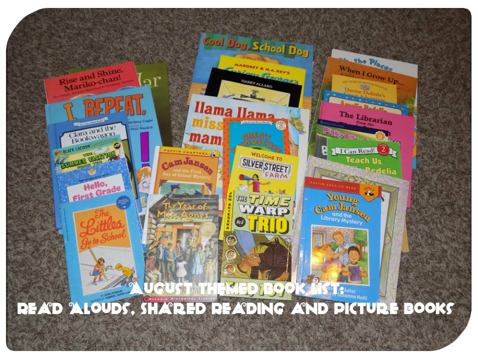 August Themed Book List: Read Alouds, Shared Reading and Picture Books ...