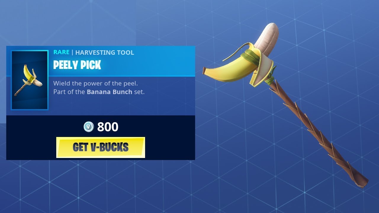*NEW* PEELY PICKAXE! (Fortnite Item Shop 10th April) - YouTube