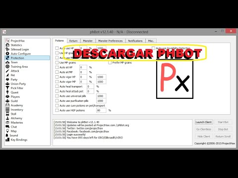 SRO LEGEND / Como Descargar y Utilizar PhBot SilkRoad - YouTube