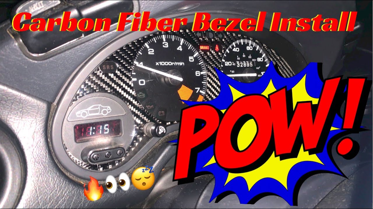 Honda Del Sol Cluster Removal + Carbon Fiber Bezel - YouTube
