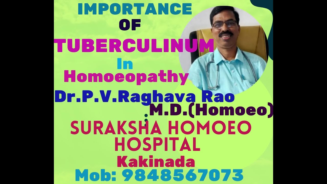 IMPORTANCE OF TUBERCULINUM IN HOMOEOPATHIC PRACTICE - YouTube