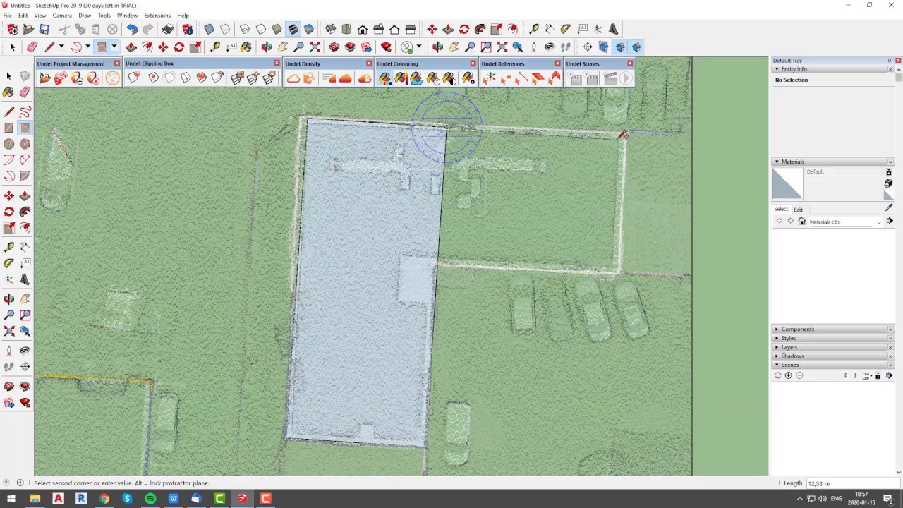 Undet for SketchUp | How to move and rotate point cloud using ...