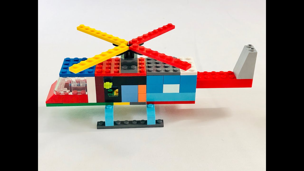 LEGO Helicopter Building Instructions for Kids | LEGO Classic | DIY ...