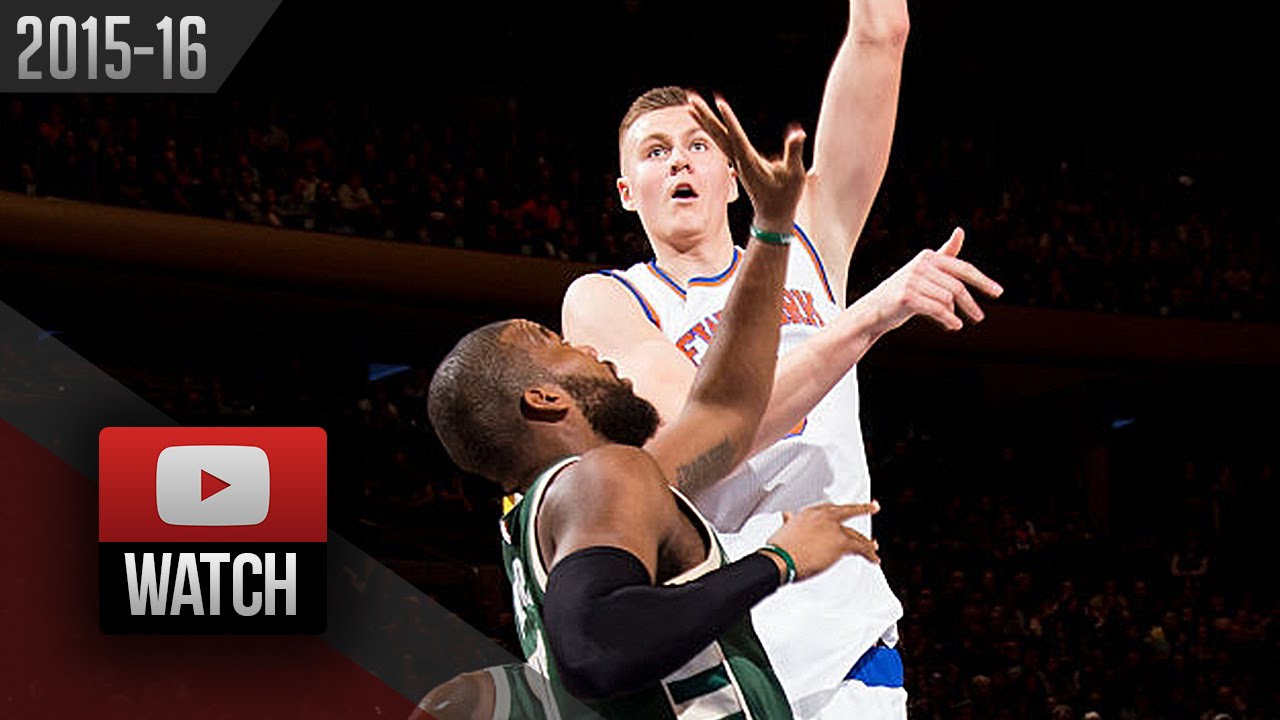 Kristaps Porzingis Full Highlights vs Bucks (2016.01.10) - 15 Pts, 5 ...