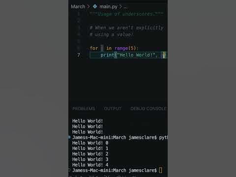 Python 3 | Why do we use underscores? #python3 #coding #programming ...