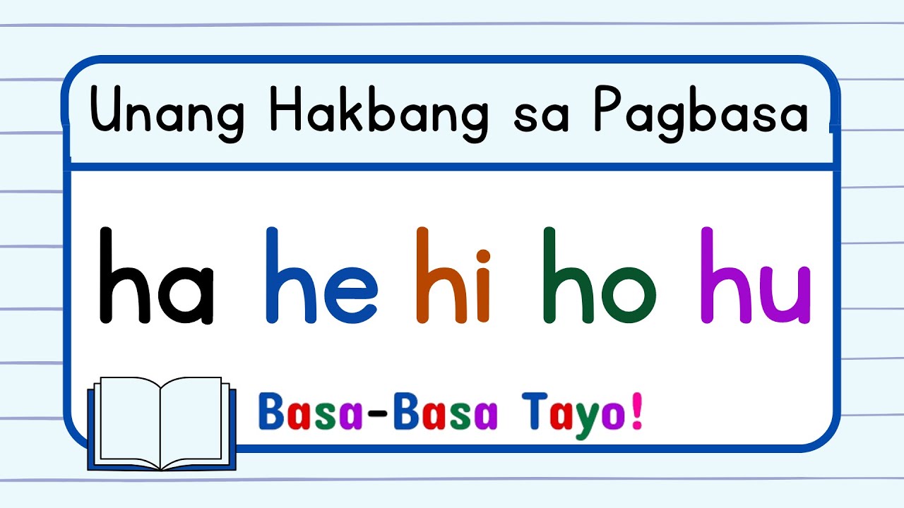 ha he hi ho hu | Pagbasa ng mga Pantig | Tagalog Reading | Basa-Basa Tayo #basabasatayo - YouTube