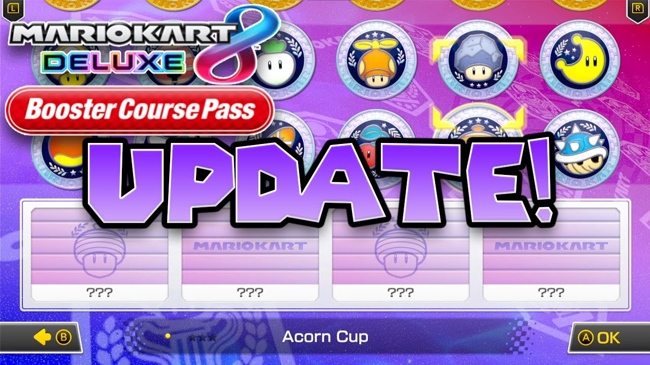 New Menu Update for Mario Kart 8 Deluxe Booster Course Pass DLC - YouTube