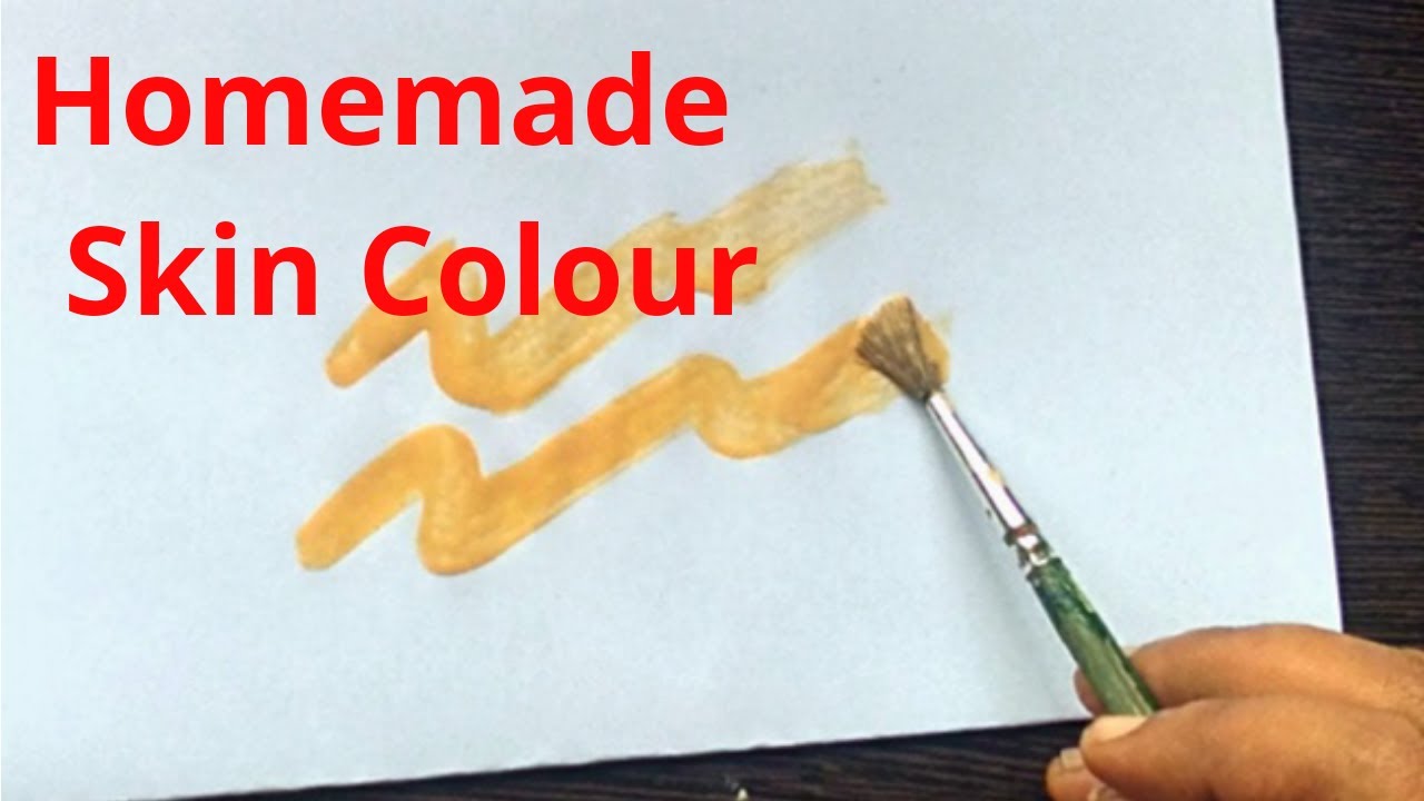 How to Make Skin Colour at Home|Homemade Acrylic Skin Colour |Homemade ...