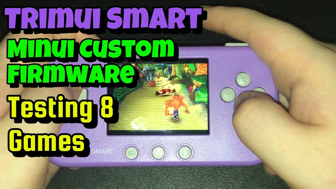 Trimui Smart MinUI Custom Firmware Testing 8 Games - YouTube