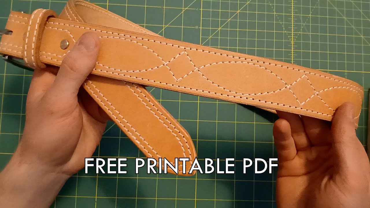 How to Make a Gunslinger Stitch Pattern Belt WITHOUT ...