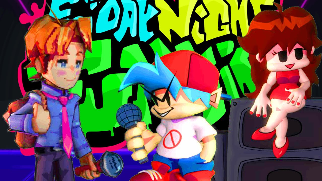 FNF: FRIDAY NIGHT FUNKIN VS SENPAI IN 3D [FNFMODS/HARD] #senpai #monika ...