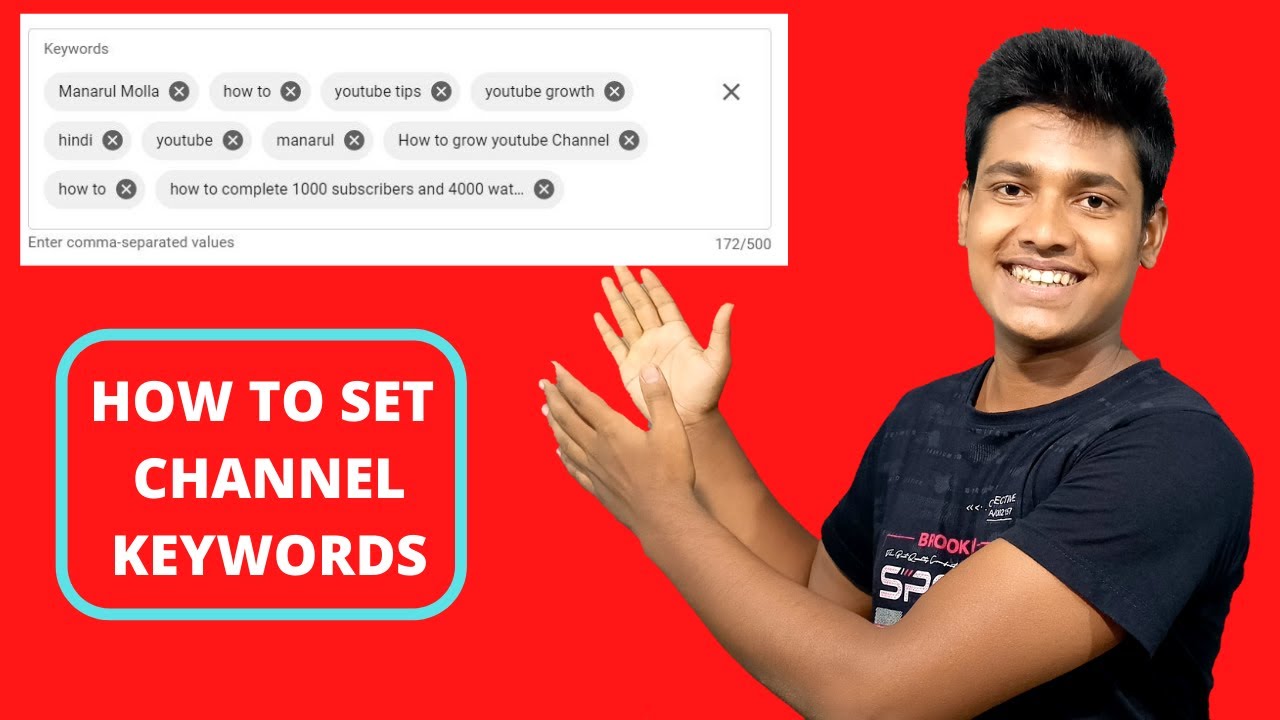 how to set channel keywords in youtube | youtube channel keywords kaise dale 2021 - YouTube