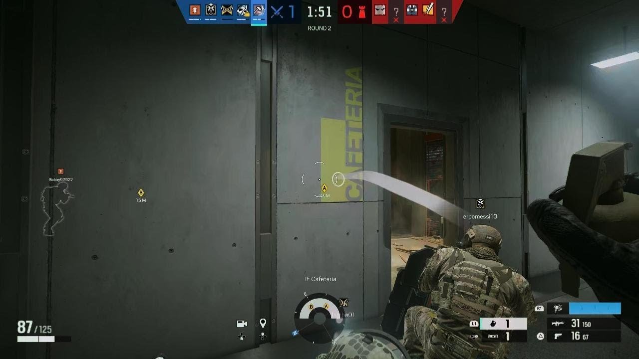 Tom Clancy's Rainbow Six Sledge Face Tanking - YouTube