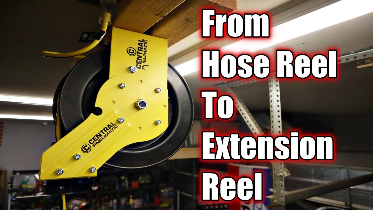 How I Converted A HF Hose Reel To A Retractable Extension Cord Reel ...