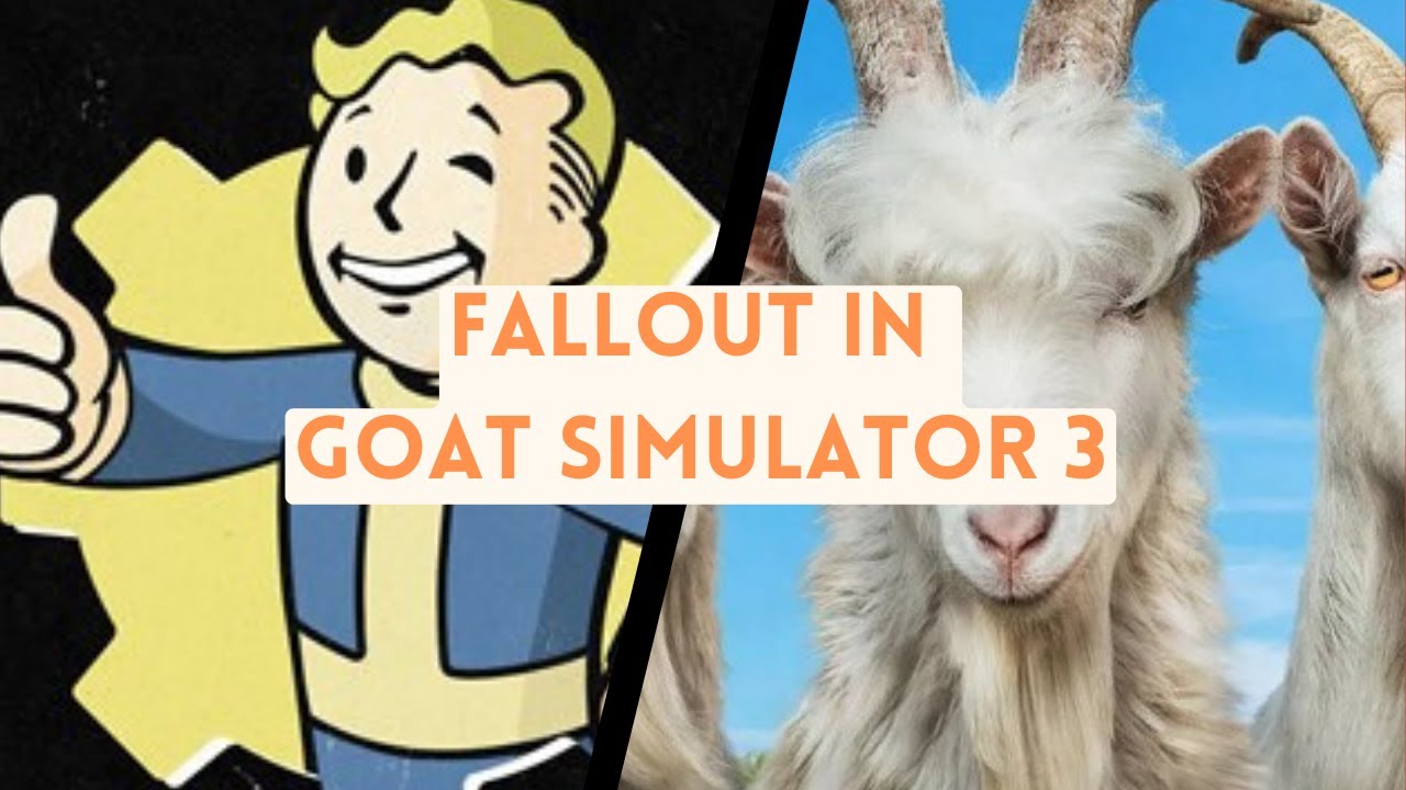 FALLOUT in GOAT SIMULATOR 3 The big red button - YouTube