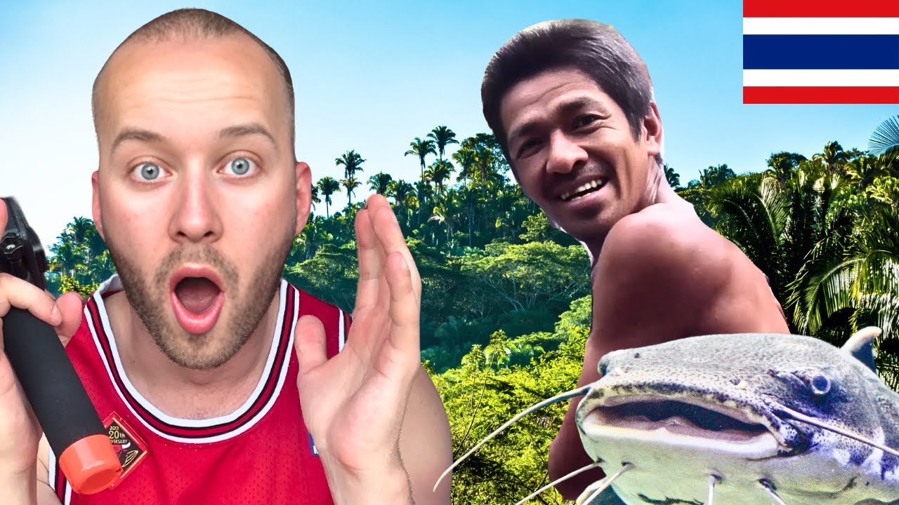 Feeding a 100 Kilogram Catfish in The Thailand Jungle! 🇹🇭 - YouTube
