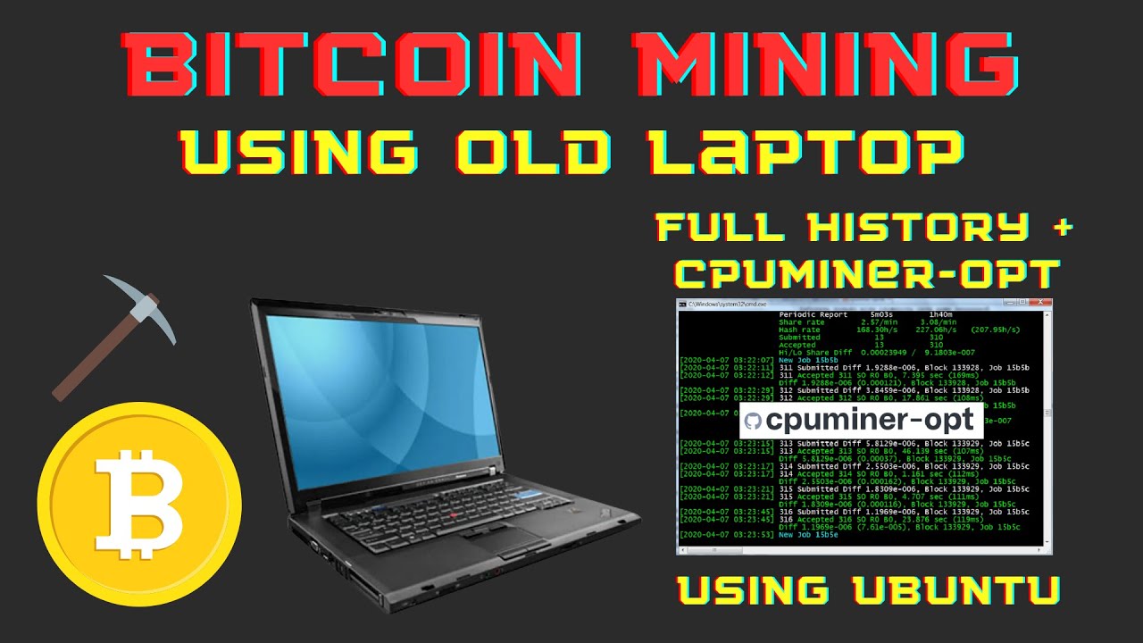 How to mine BITCOIN BTC with old computer - Learn how was BTC mining in ...