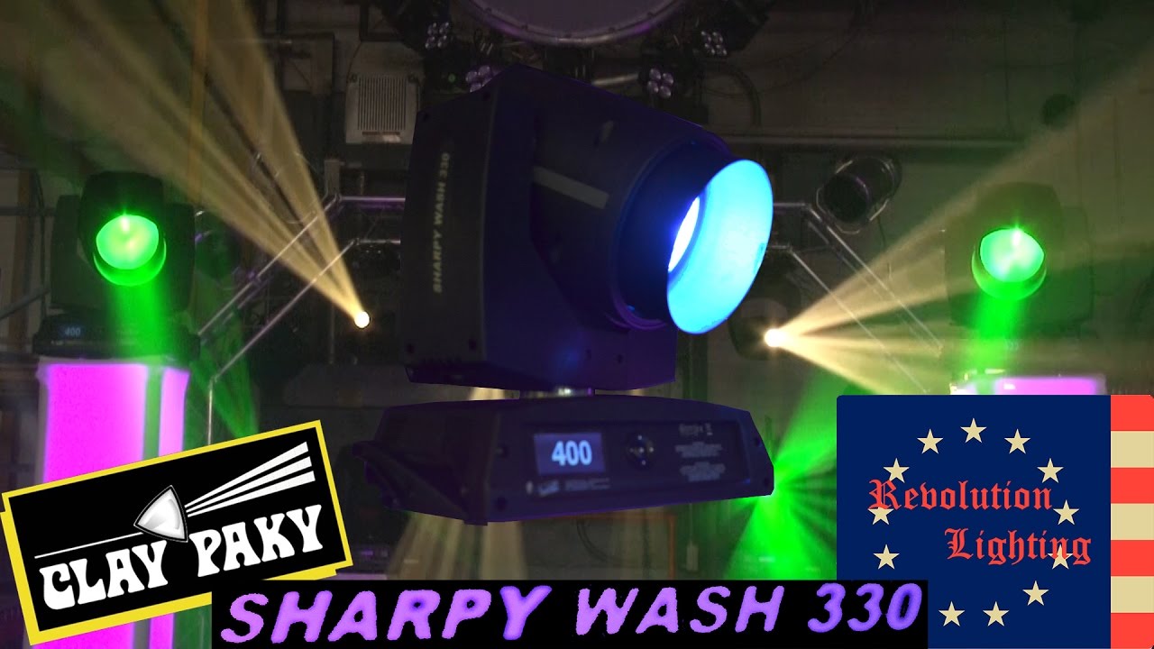 Clay Paky Sharpy Wash 330 - YouTube