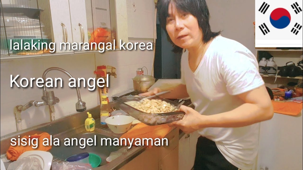 Korean angel lalaking marangal korea cook sisig ala angel - YouTube