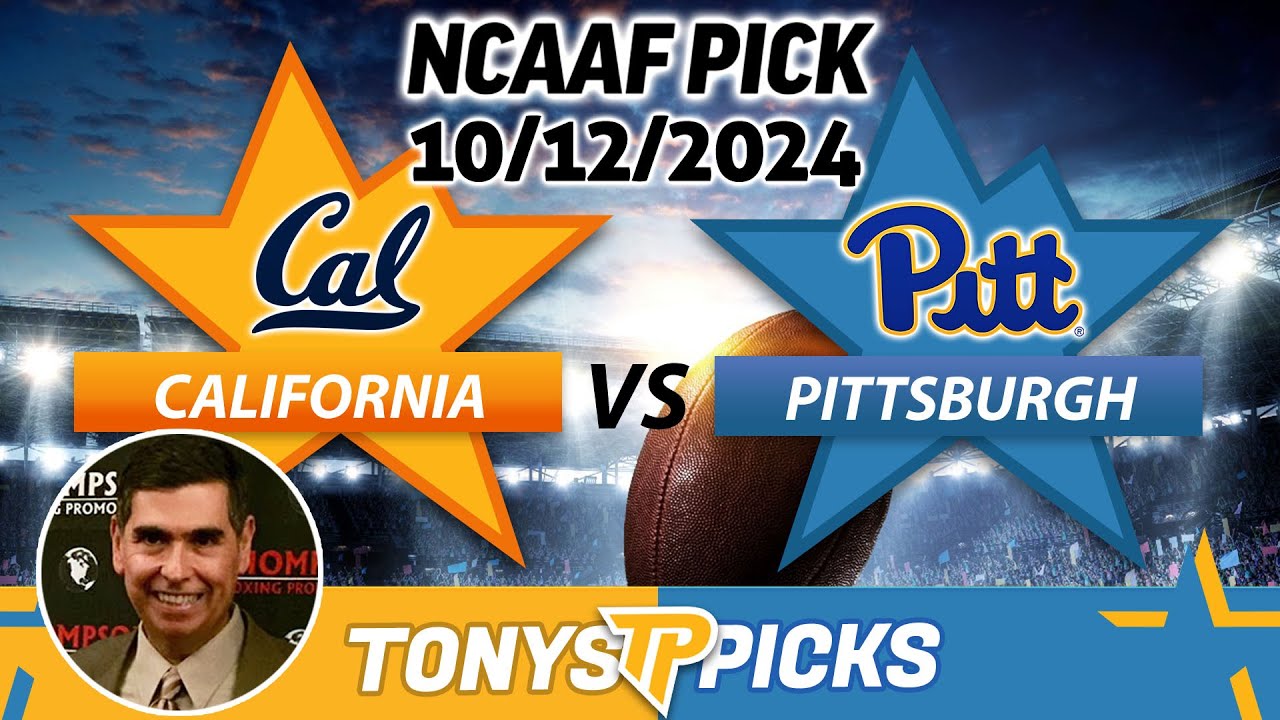 California vs. Pittsburgh Pick 10/12/24 NCAAF Week 7 Predictions - YouTube