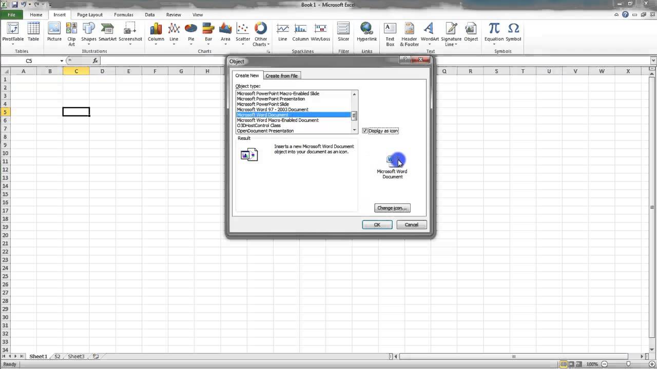 66 Inserting Objects Ms Excel Urdu Ms Office 2010 Tutorials 3737