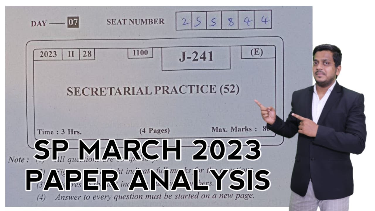 SP MARCH 2023 PAPER ANALYSIS - YouTube
