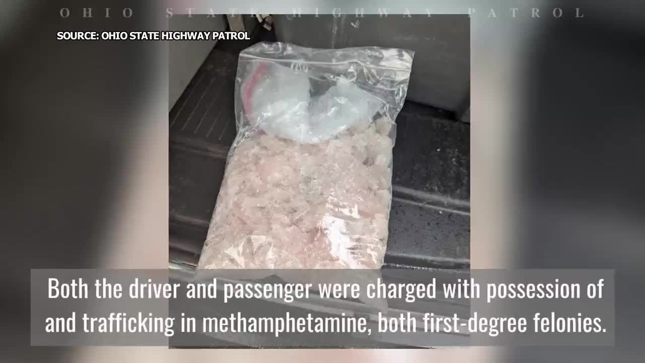 2 arrested, over 2 pounds of meth seized during traffic stop on Ohio ...