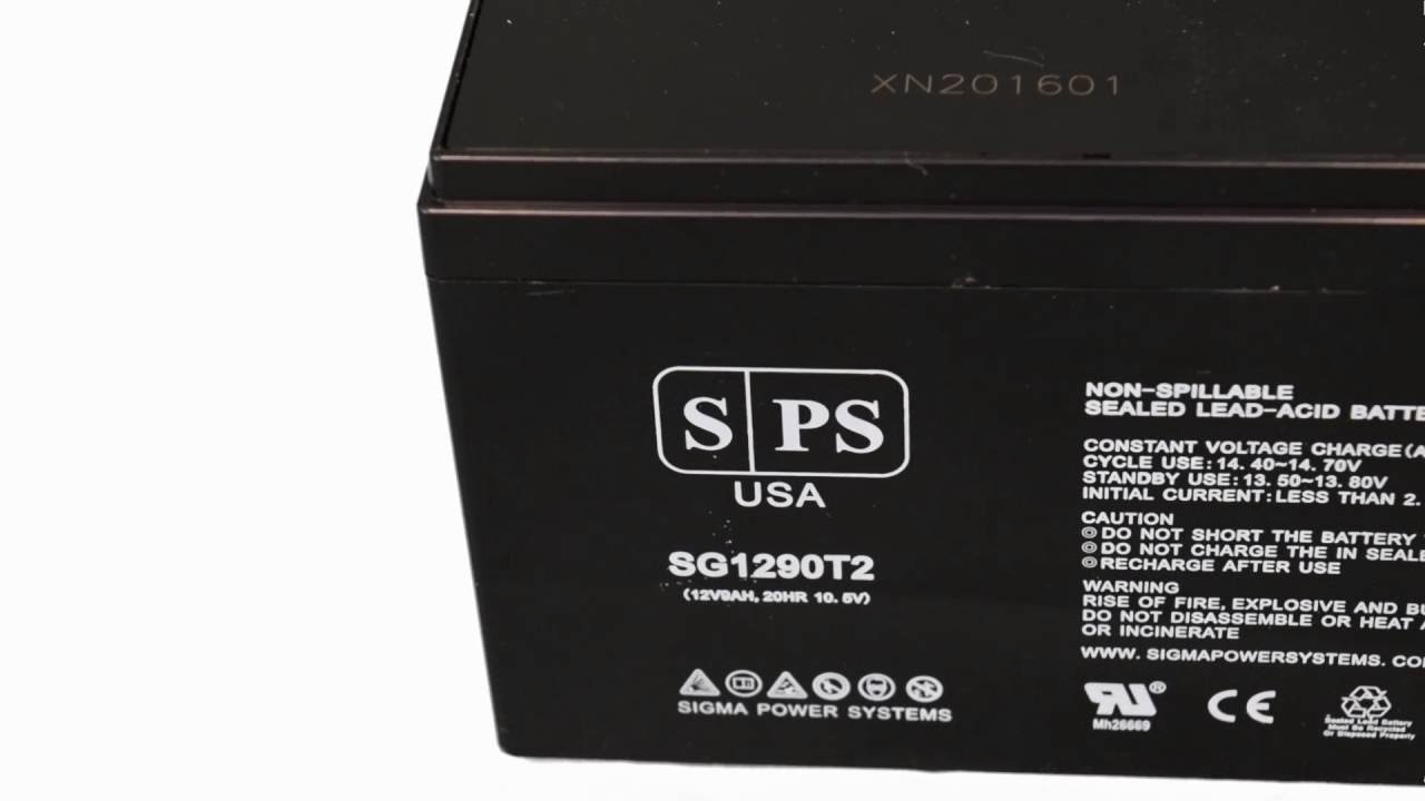 12V 9Ah T2 Sealed Lead Acid Battery From Sigma Power Systems - YouTube