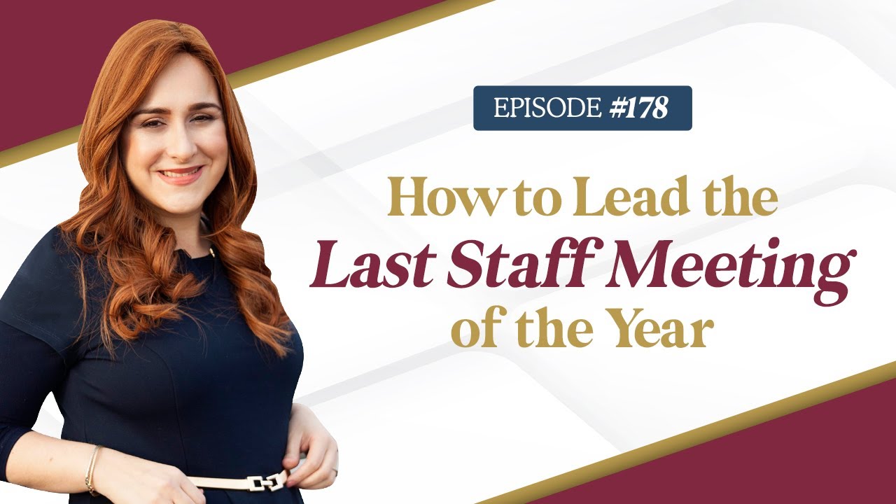 How to Lead the Last Staff Meeting of the Year - YouTube