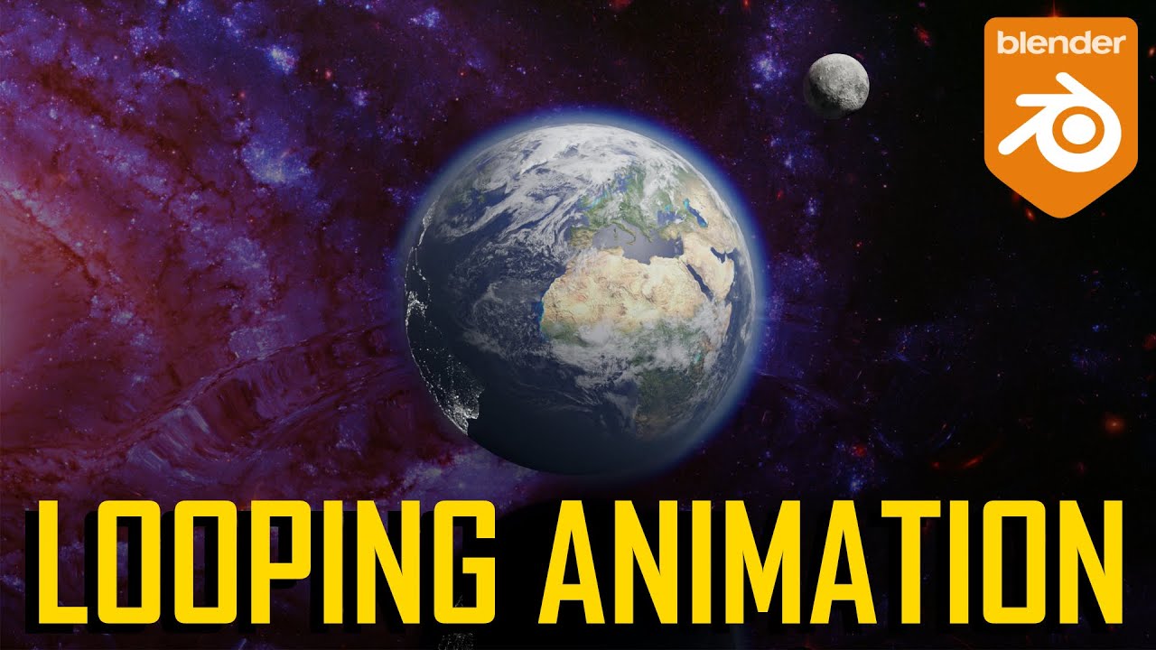 Looping planet animation in BLENDER - YouTube