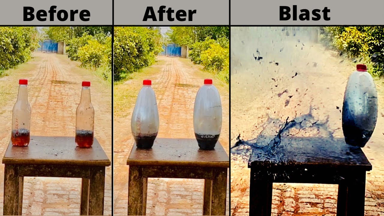 Hcl and Aluminium Reaction | Bottle Blast Experiment| Crazy Experiments ...