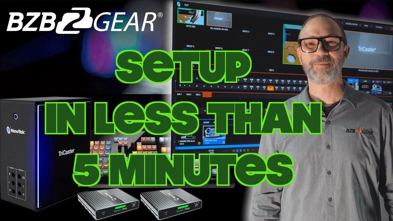 Mobile Live Production Studio - NewTek TriCaster Mini 4K & BZBGEAR NDI ...