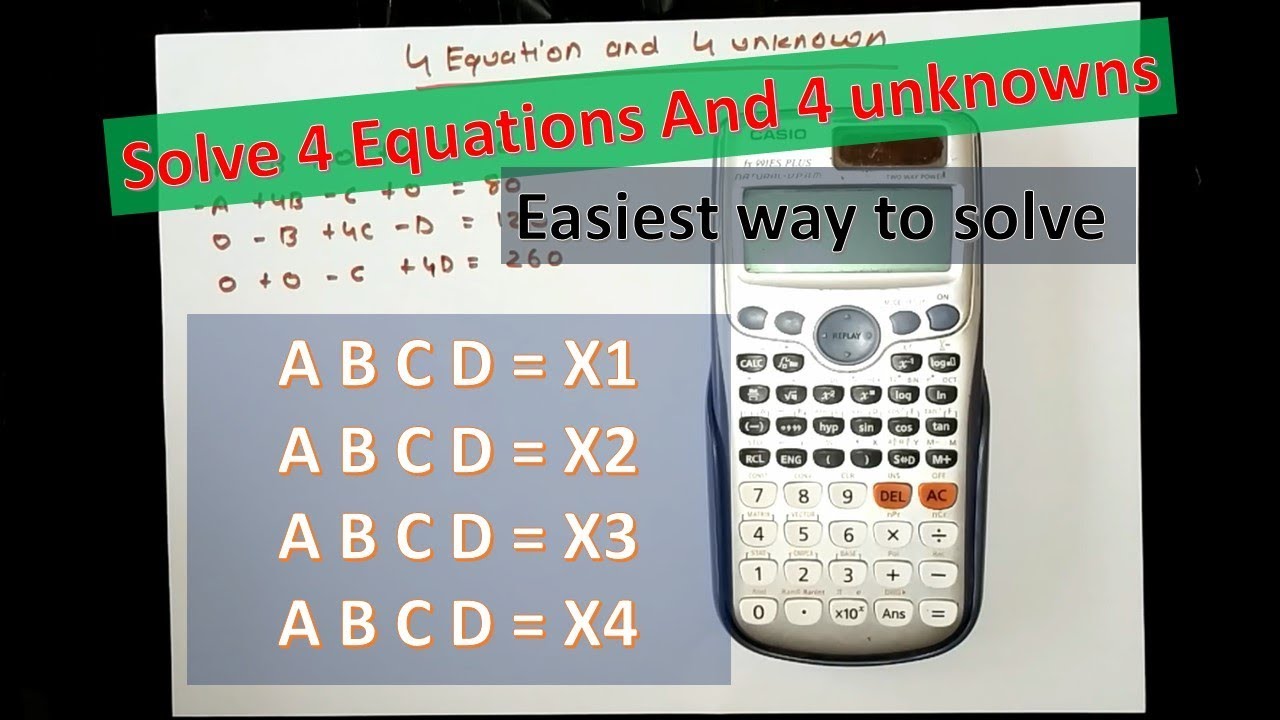 How To Solve 4 Equations And 4 Unknowns Easiest Way To Solve HINDI how-to-solve-4-equations-and-4-unknowns-easiest-way-to-solve-hindi
