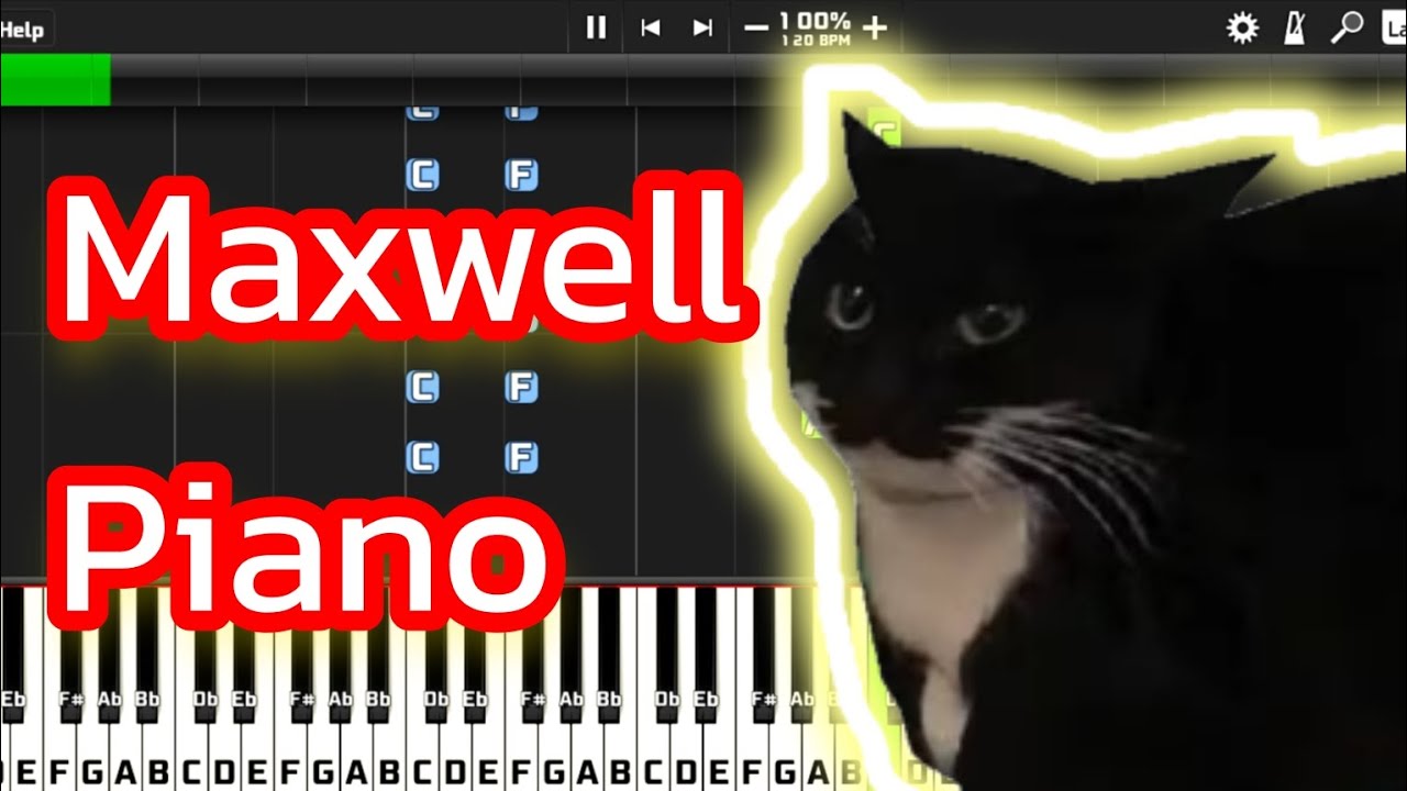 Maxwell the cat theme [easy piano tutorial] - YouTube