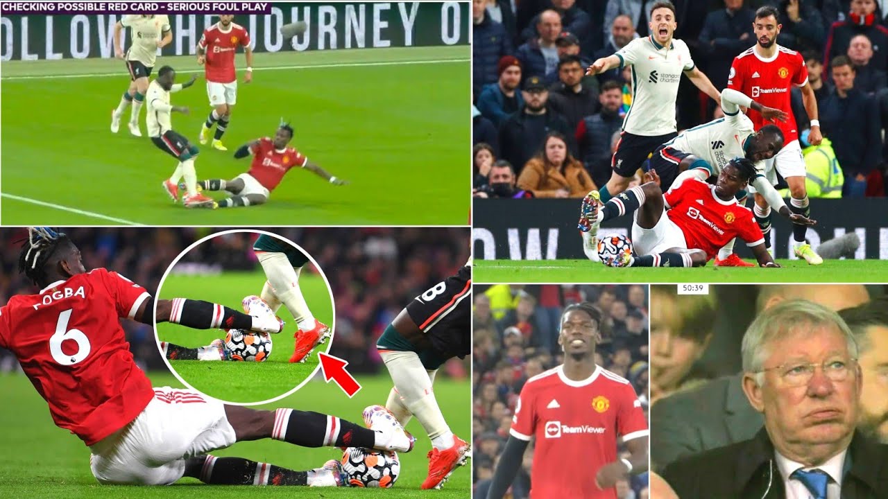 Paul Pogba Red Card vs Liverpool ! Debatable or Straight Red ? - YouTube