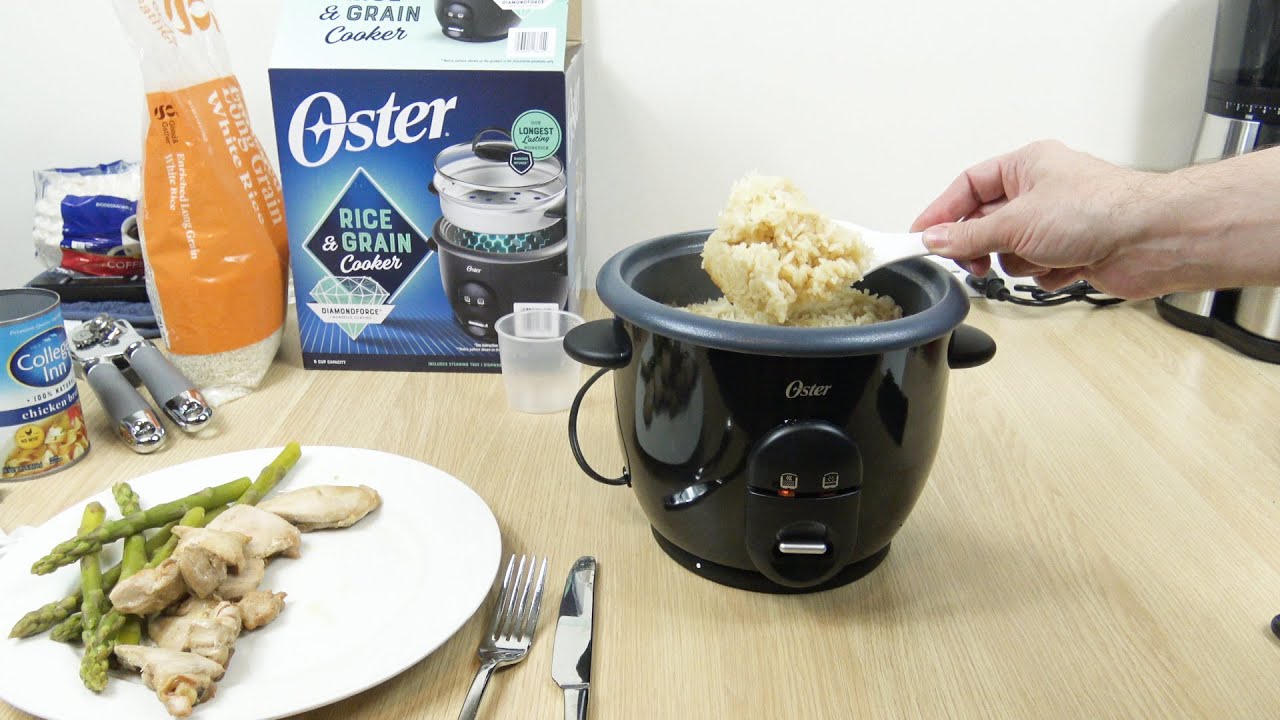 Oster Rice Cooker & Steamer - One Pot Teriyaki Chicken Dinner - YouTube